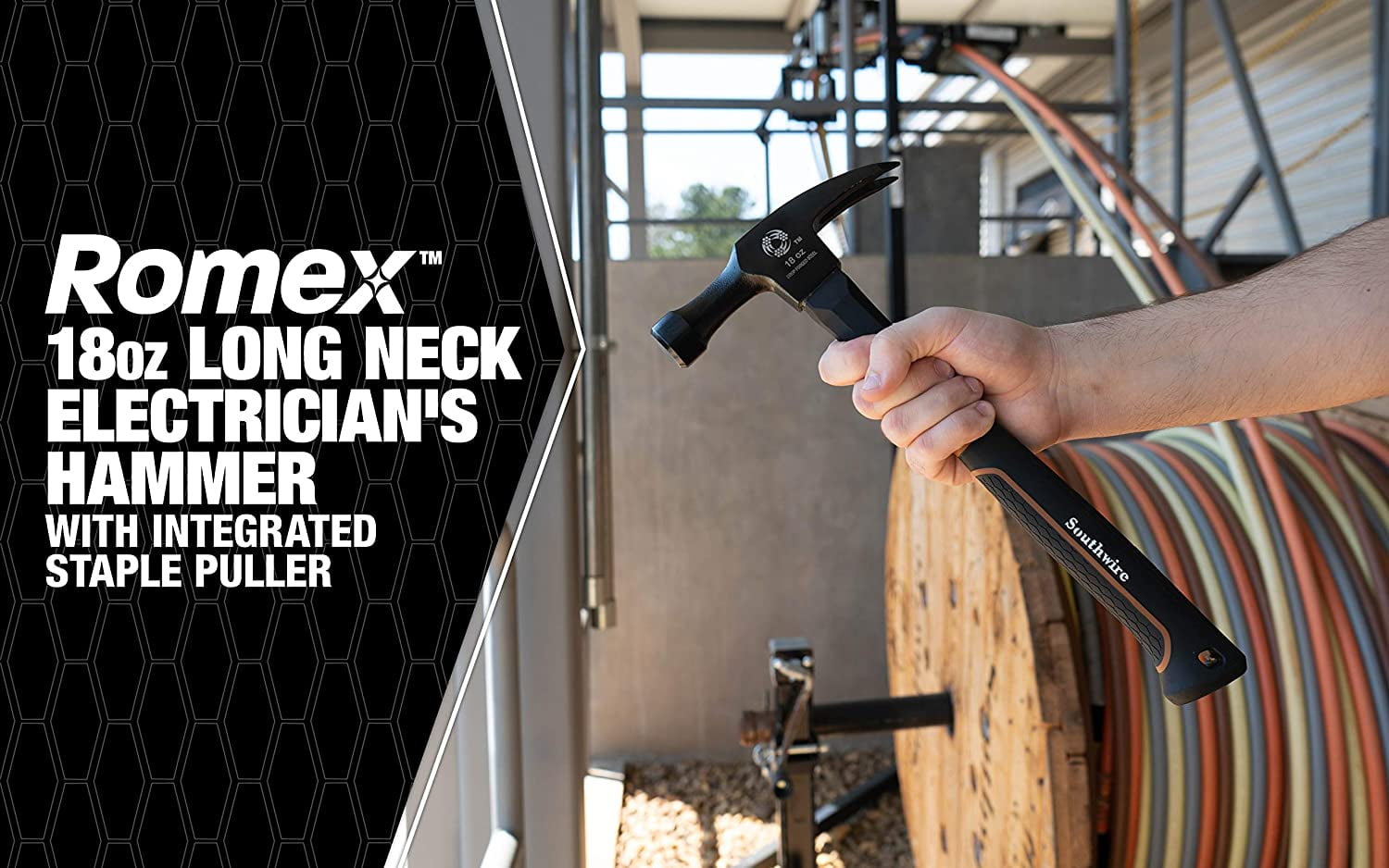 GHRTGR-Bmeh-18 Heavy Duty Romex Electrician's Hammer; Romex Staple ...