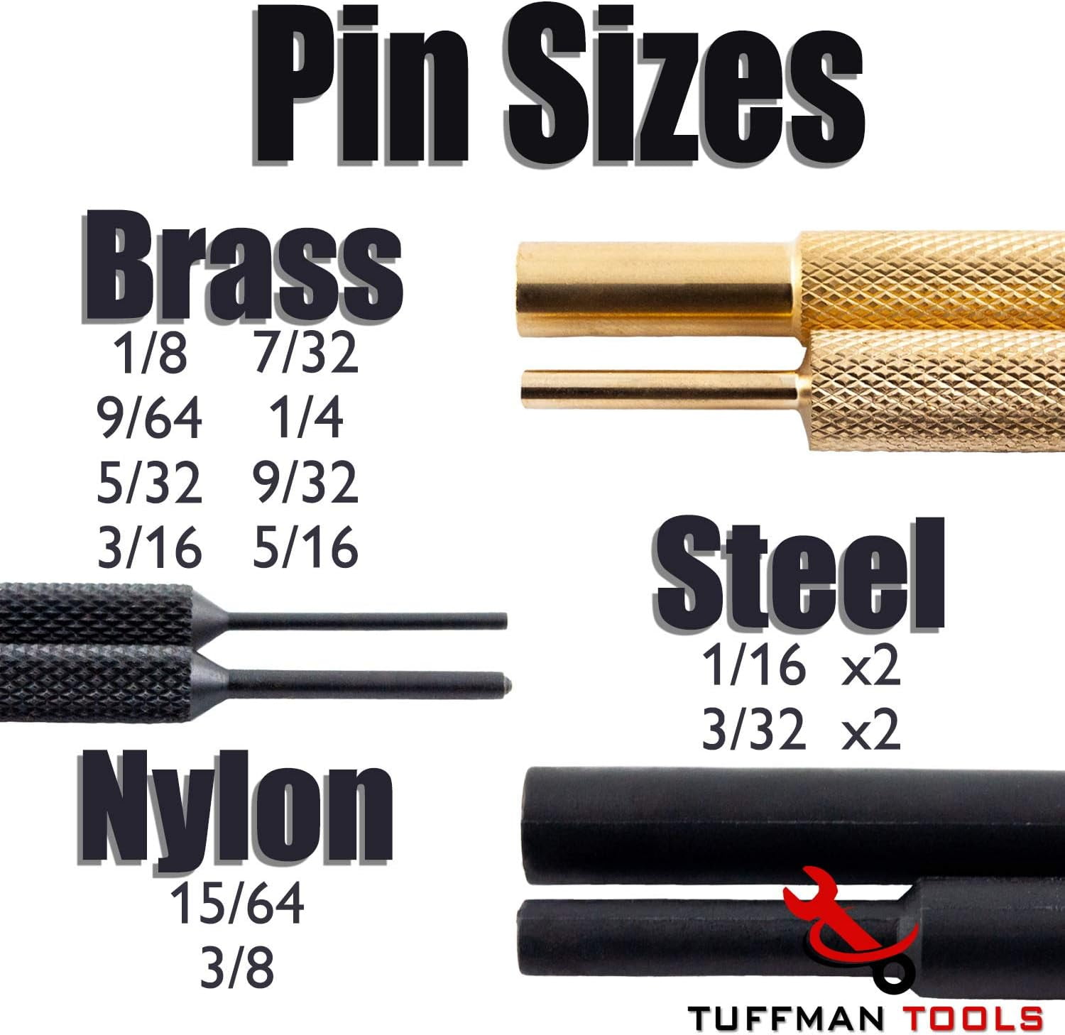 GHRTGR-Brass Punch Set with Hammer – Brass/Polymer Hammer, Steel ...