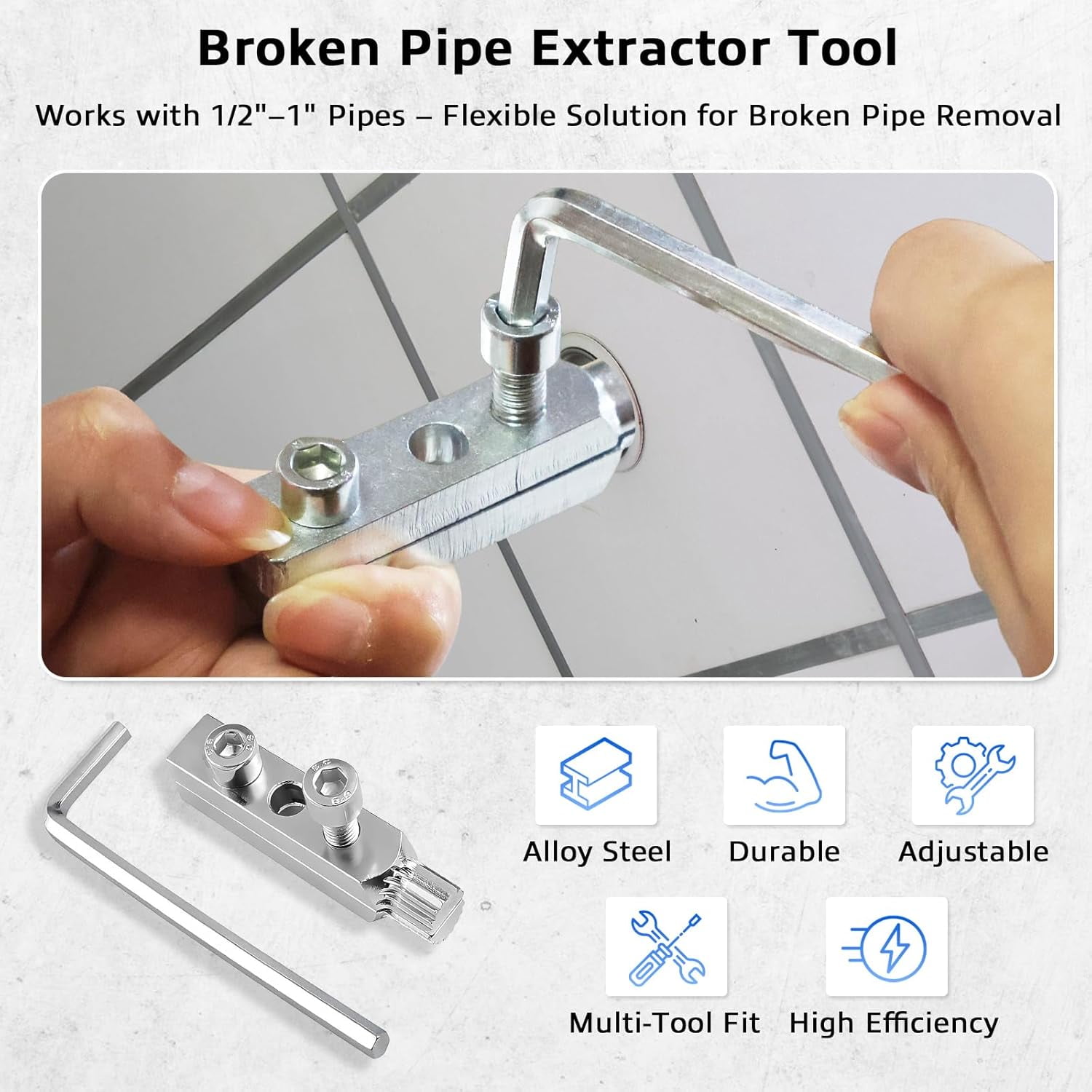 GHRTGR-Broken Pipe Extractor Tool for Damaged Bolt and Faucet Removal ...
