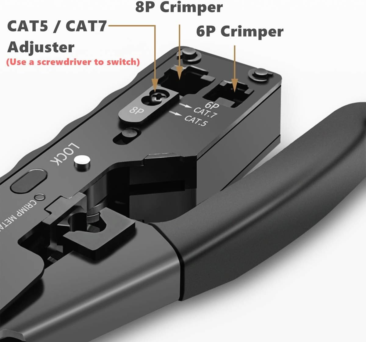 GHRTGR-[CAT5 CAT6 CAT7 Modular Crimper] for Shielded and Unshielded ...