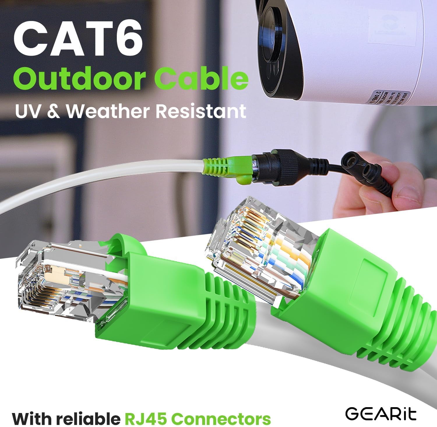 GHRTGR-Cat6 Outdoor Ethernet Cable (30 Feet) CCA Copper Clad ...