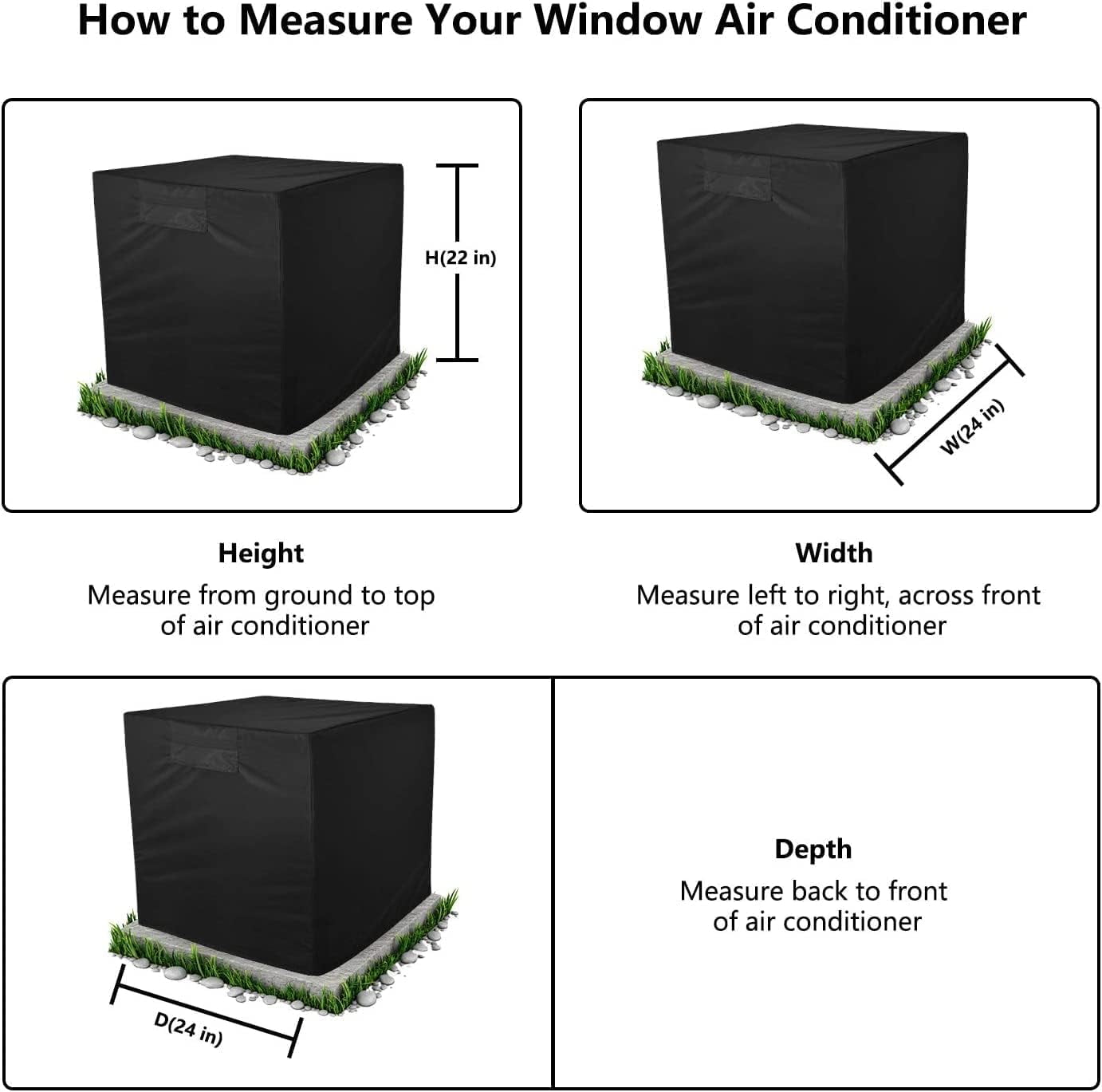 GHRTGR-Central Air Conditioner Covers for Outside Units Heavy Duty ...