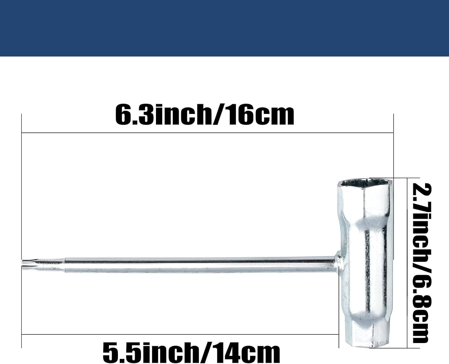 GHRTGR-Chainsaw T-Wrench, Combination 13mm x 19mm (1/2" x 3/4") T ...