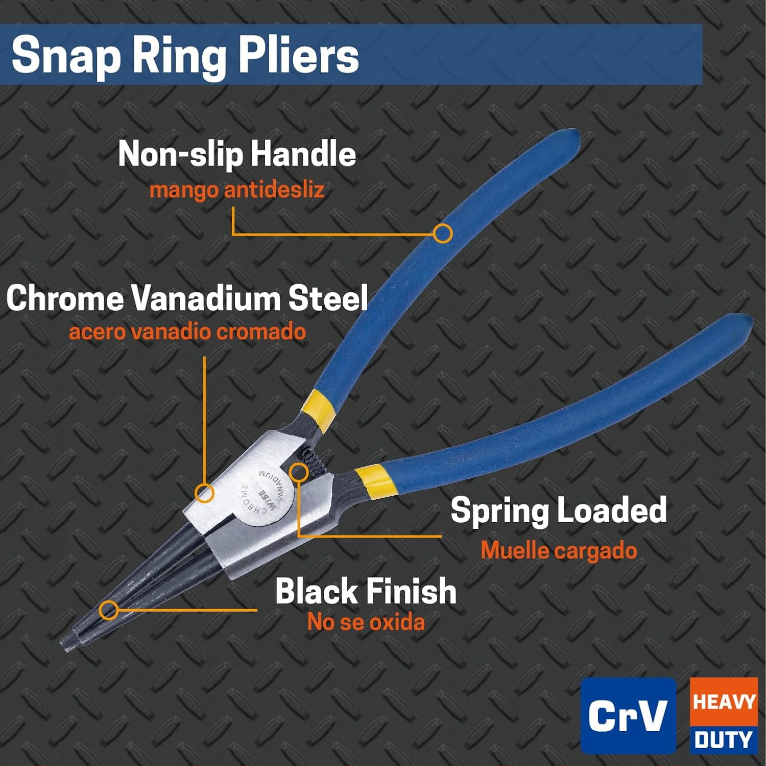 GHRTGR-Circlip Pliers Internal/External Heavy Duty Snap Ring Pliers ...