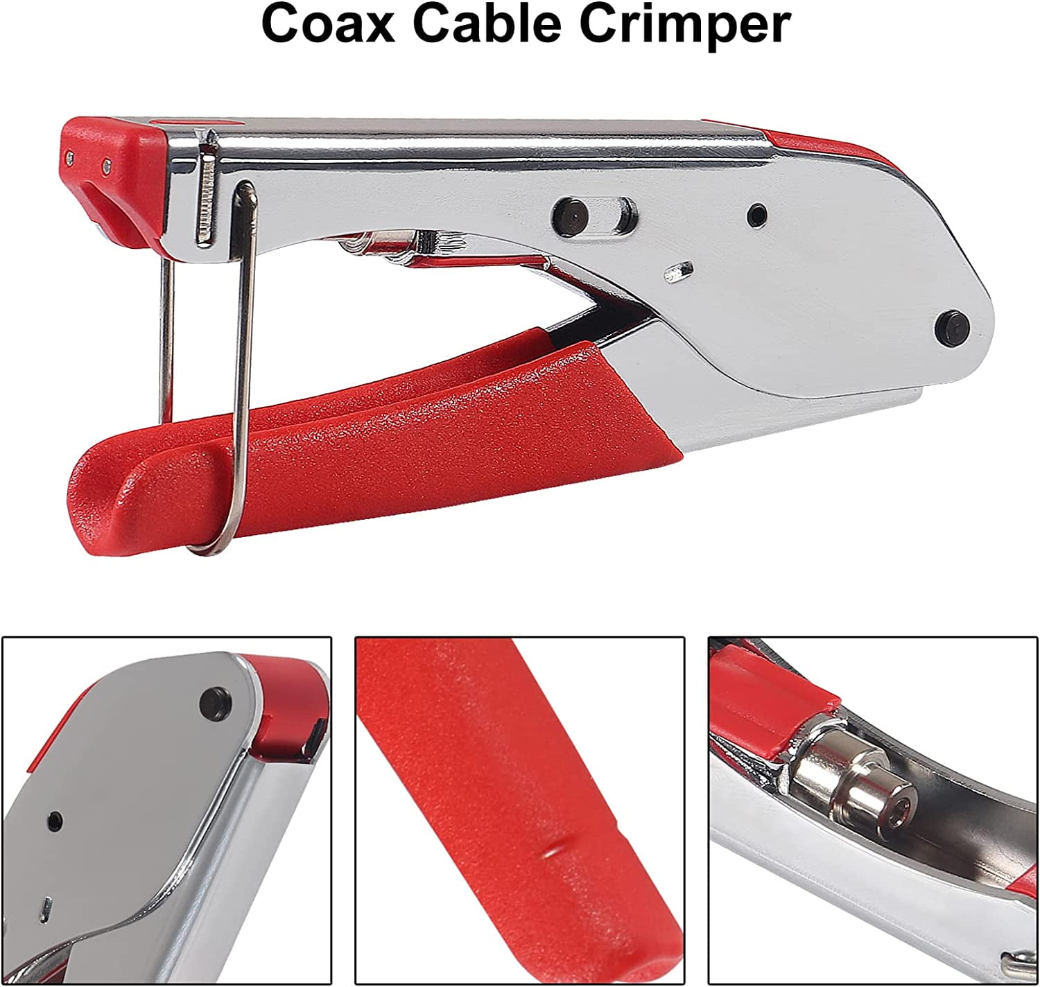 GHRTGR-Coax Cable Crimper Coaxial Compression Tool Kit Wire Stripper ...