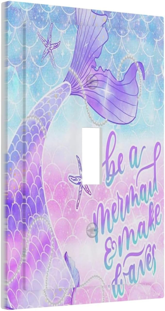 GHRTGR-Colorful Girl Purple Pink Blue Fish Mermaid Scales Tail Quotes ...