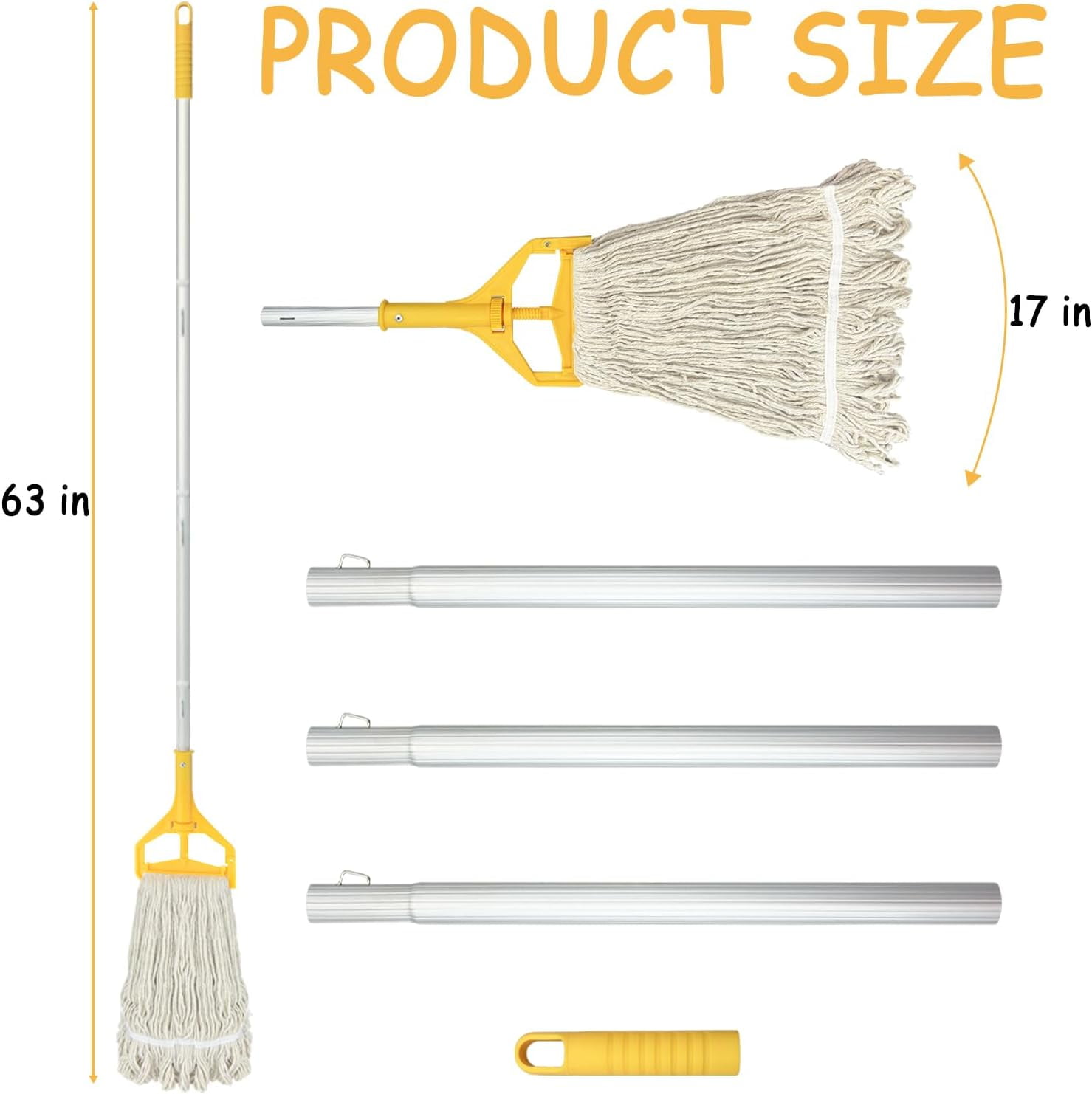 GHRTGR-Commercial Mop, String Mops for Floor Cleaning Heavy Duty ...