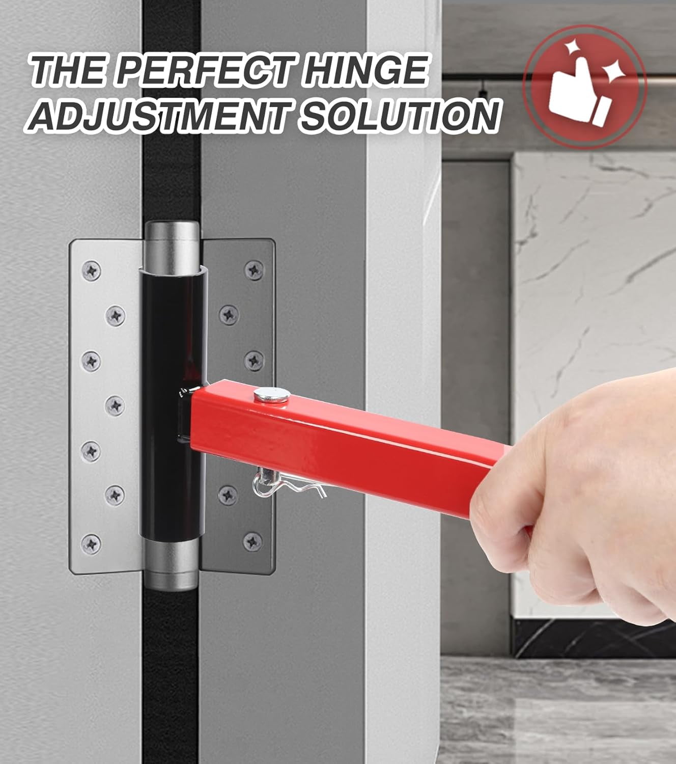 GHRTGR-Door Hinge Adjustment Tool, 4 in 1 Hinge Gap Adjusting Wrench ...