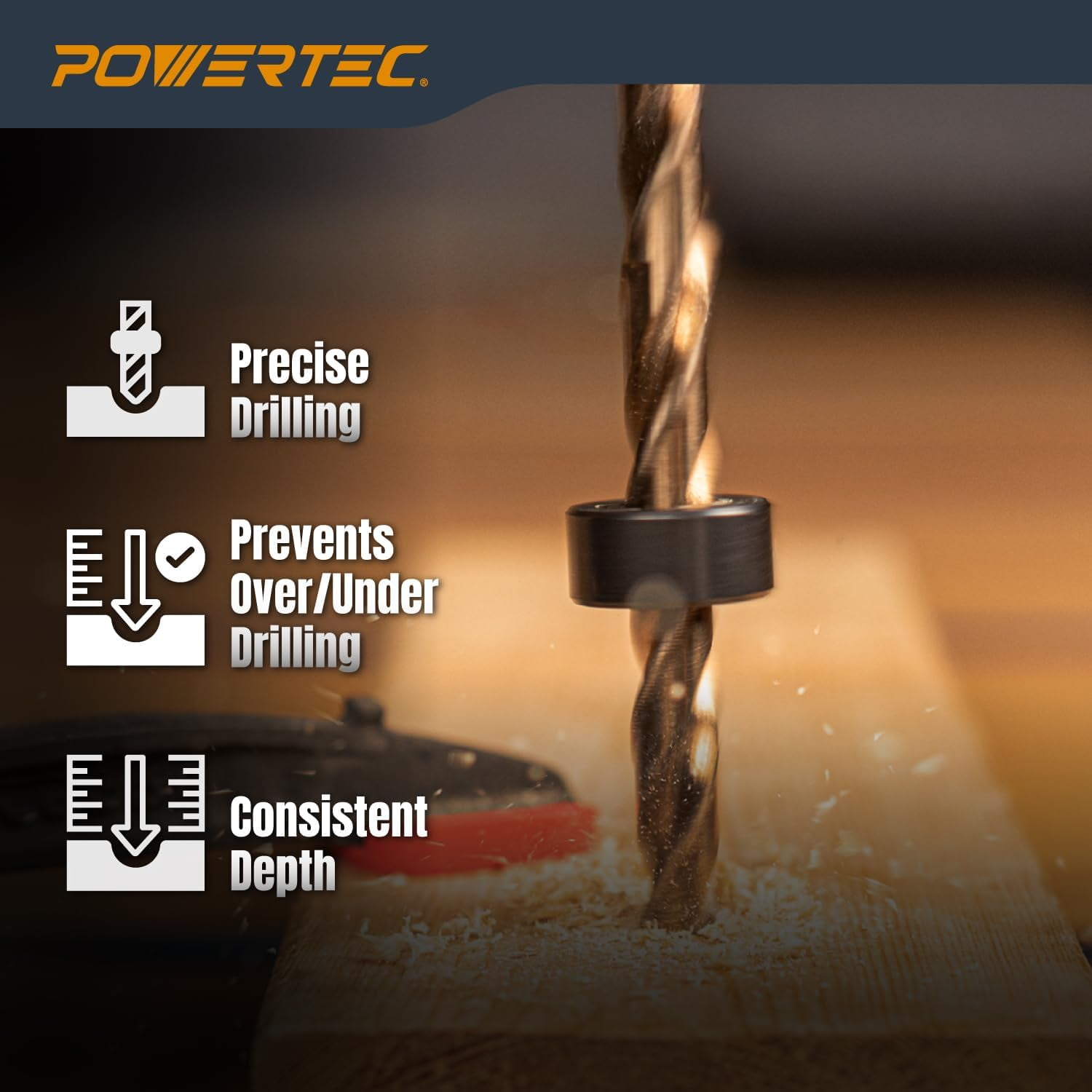 GHRTGR-Drill Bit Stop Collar Kit with Metric System Size Markings - 7 ...