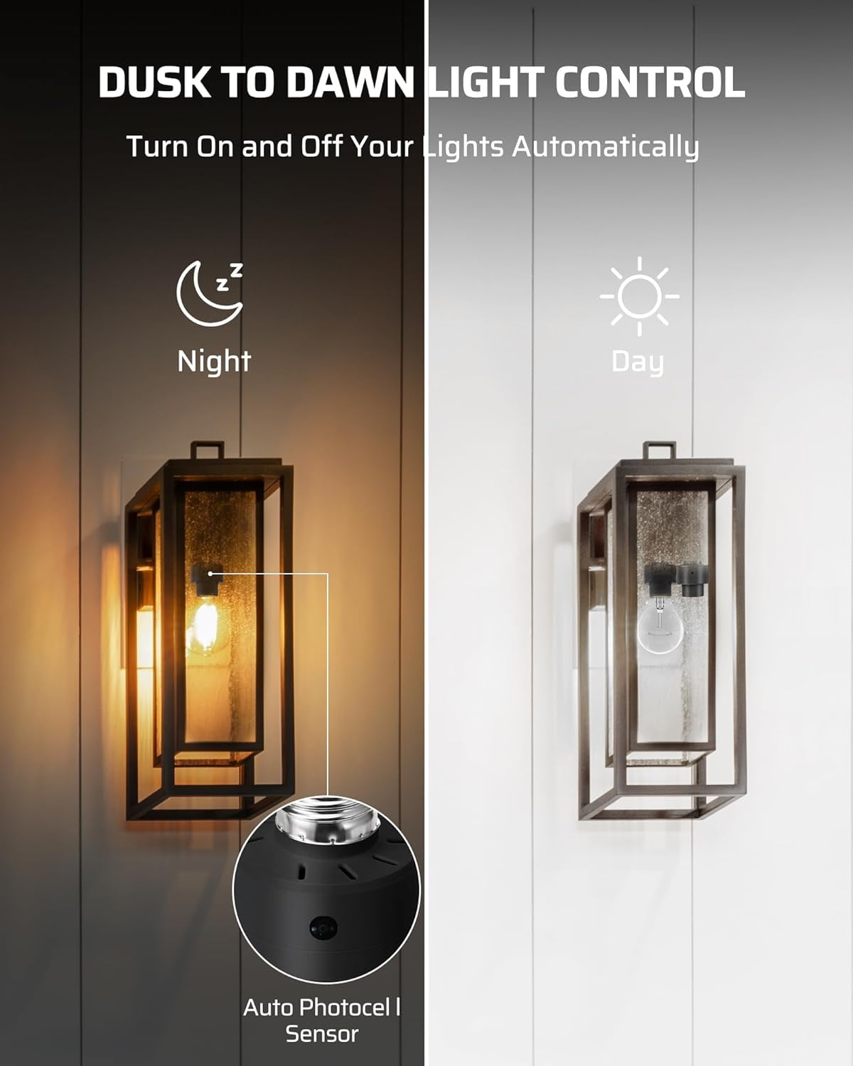 GHRTGR-Dusk to Dawn Light Bulb Sockets, E26 Light Sensor Socket with ...