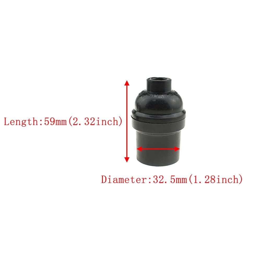 GHRTGR-E26 Lamp Socket Screw in Mount Light Socket Bulb Holder Fixture ...