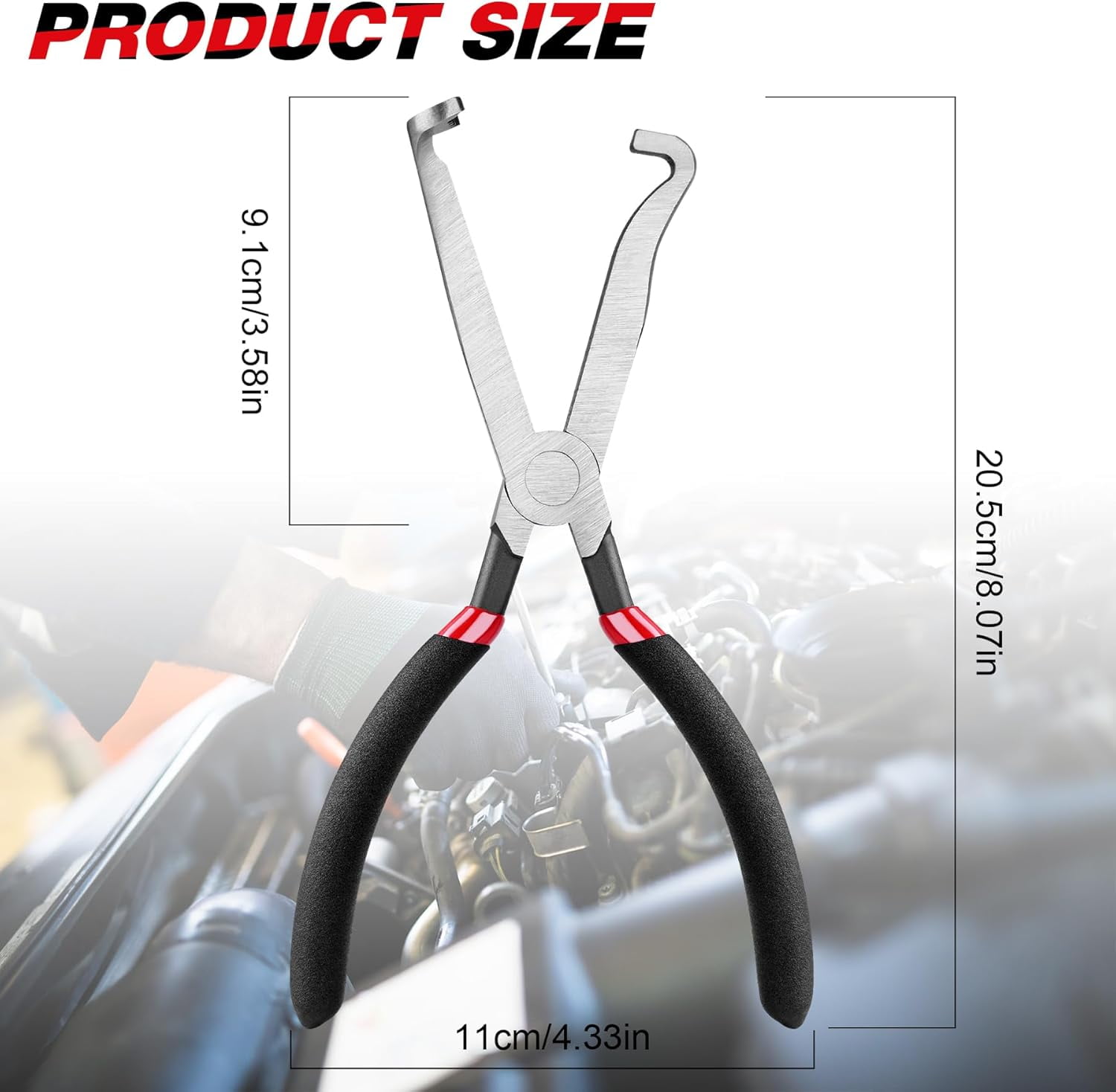 GHRTGR-Electrical Disconnect Pliers, 8 Inch Automotive Electrical Wire ...