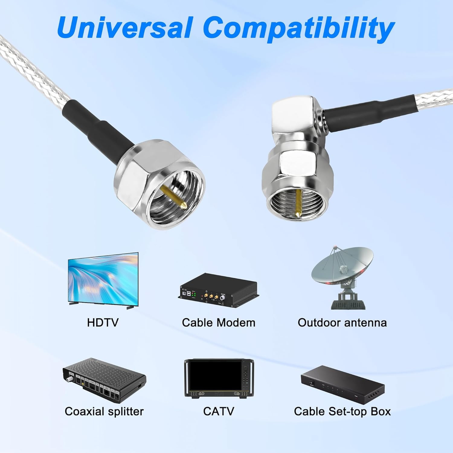 GHRTGR-F Type Coaxial Right Angle Connector Cable,90° Angled to ...