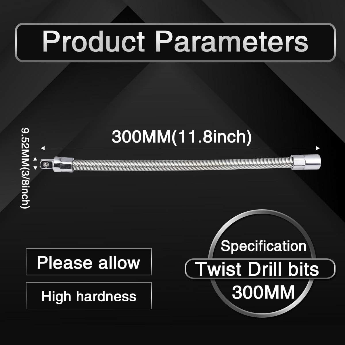 GHRTGR-Flexible Socket Extension Ratchet, Flexible Extension Bar Set ...