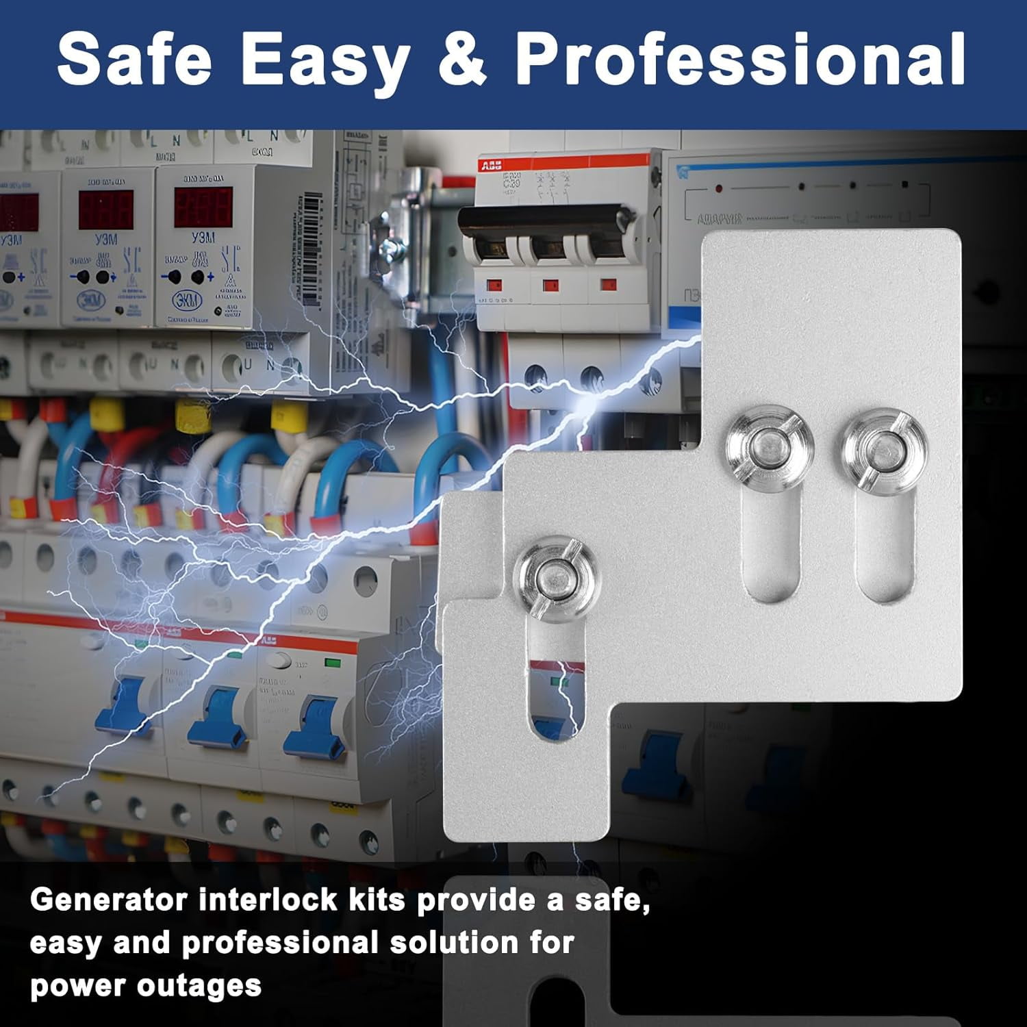 GHRTGR-Generator Interlock Kit for Square D QO & Homeline 100-125 Amp ...