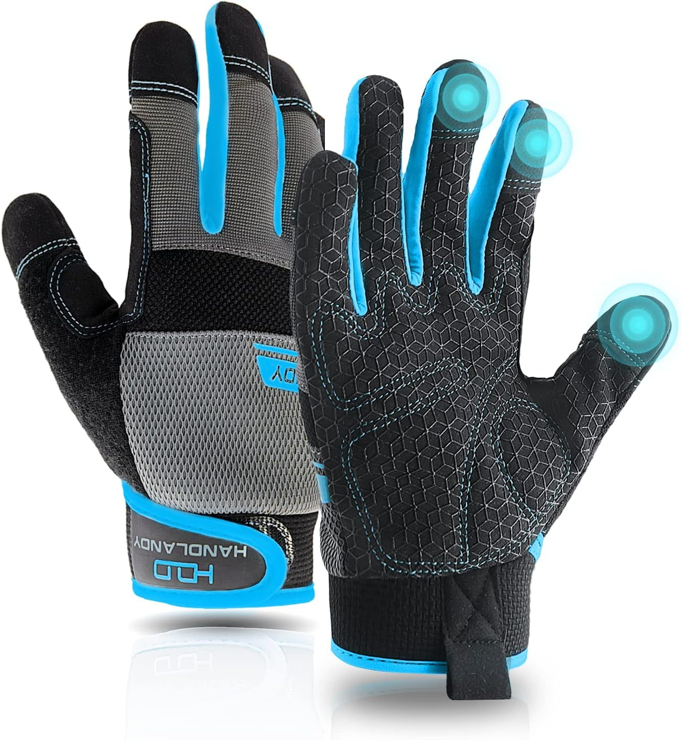 GHRTGR-Grip Utility Mechanic Work Gloves for Men & Women, Non-Slip ...