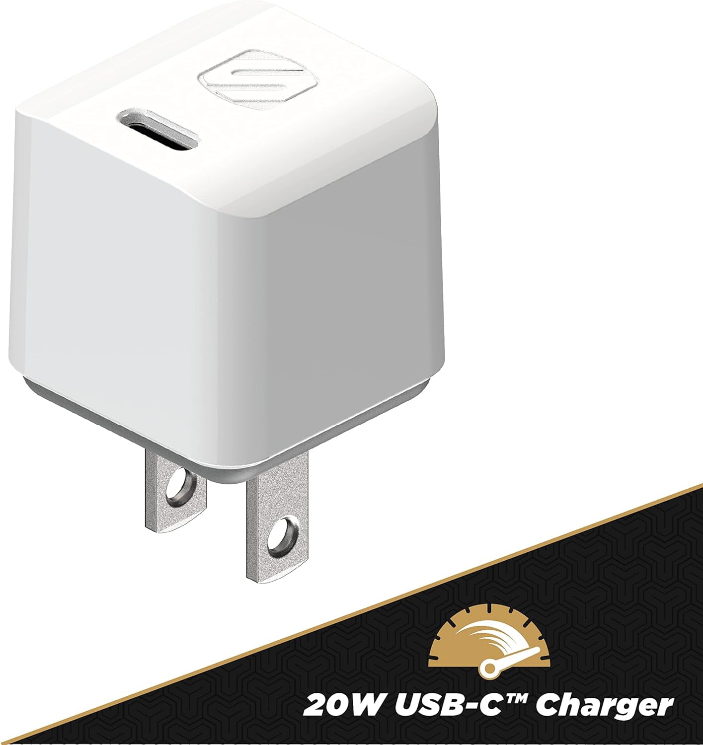 GHRTGR-HPDC20WT-SP Fast Charger PowerVolt 20W Mini Cube USB-C, Wall ...