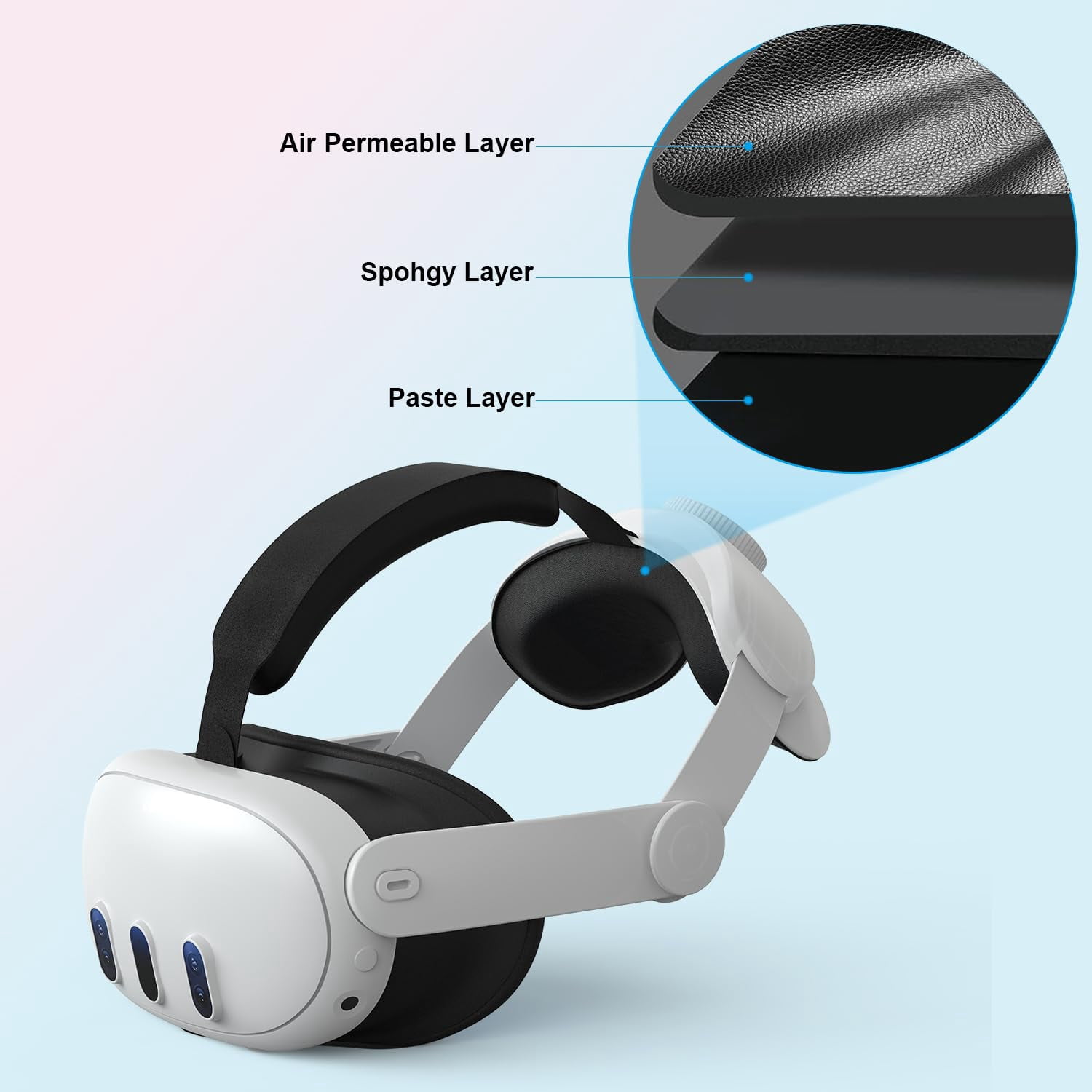 GHRTGR-Head Strap Compatible with Oculus Quest 3,Meta Quest 3 ...