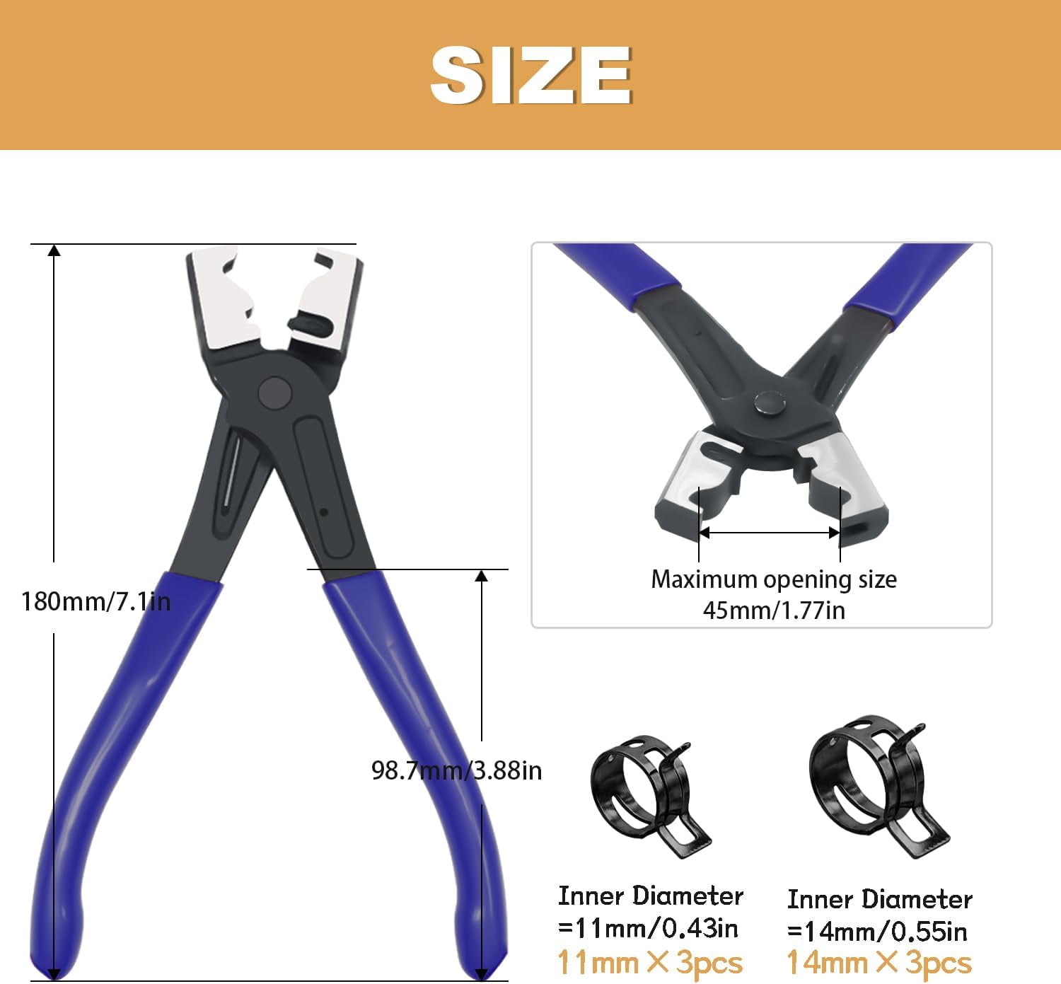 GHRTGR-Hose Clamp Pliers Clic and Clic-R Blue CV Boot Clamp Pliers ...