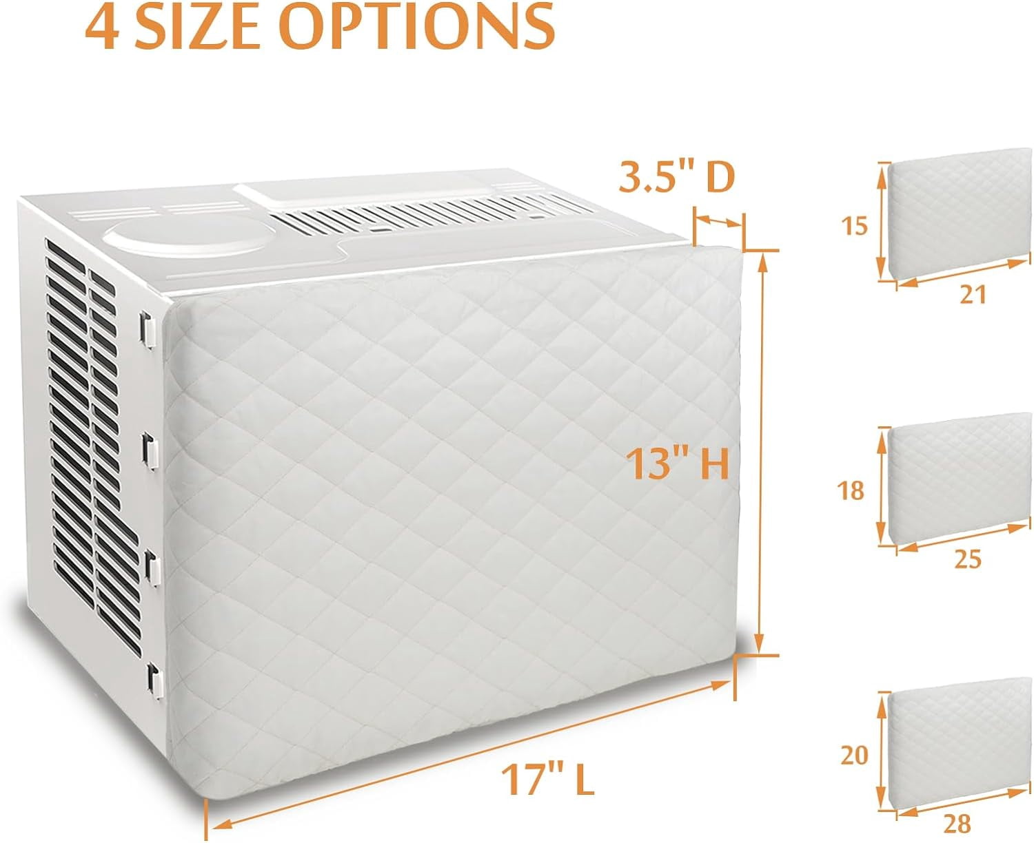 GHRTGR-Indoor Air Conditioner Cover Double Insulation, XS Beige ...