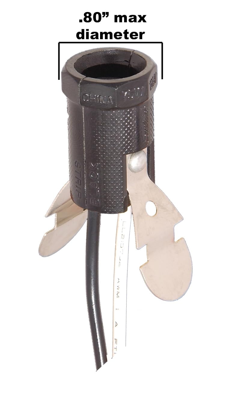 GHRTGR-® Keyless Candelabra Socket with Spring Clip, 6 Pack - Walmart.com