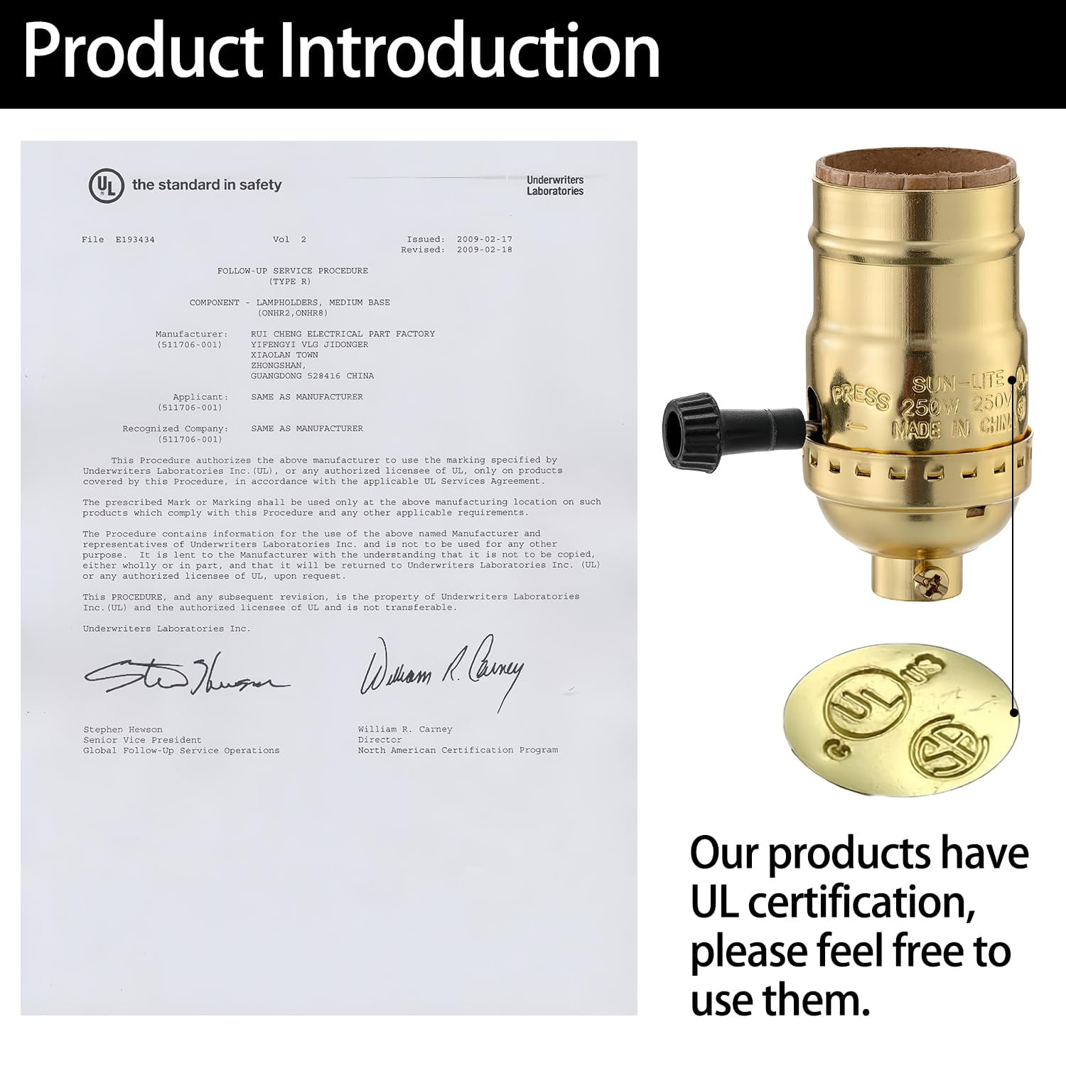 GHRTGR-Lamp Socket Replacement, E26 Threaded Base, Turn Knob for ON/Off ...