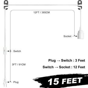 Single Light Bulb Cord