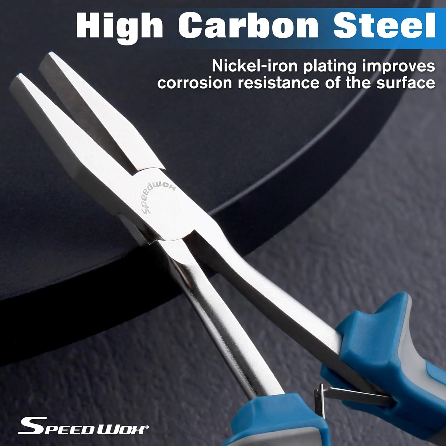 GHRTGR-Long Reach Flat Nose Pliers 6 Inches Precision Duck Bill Fine ...