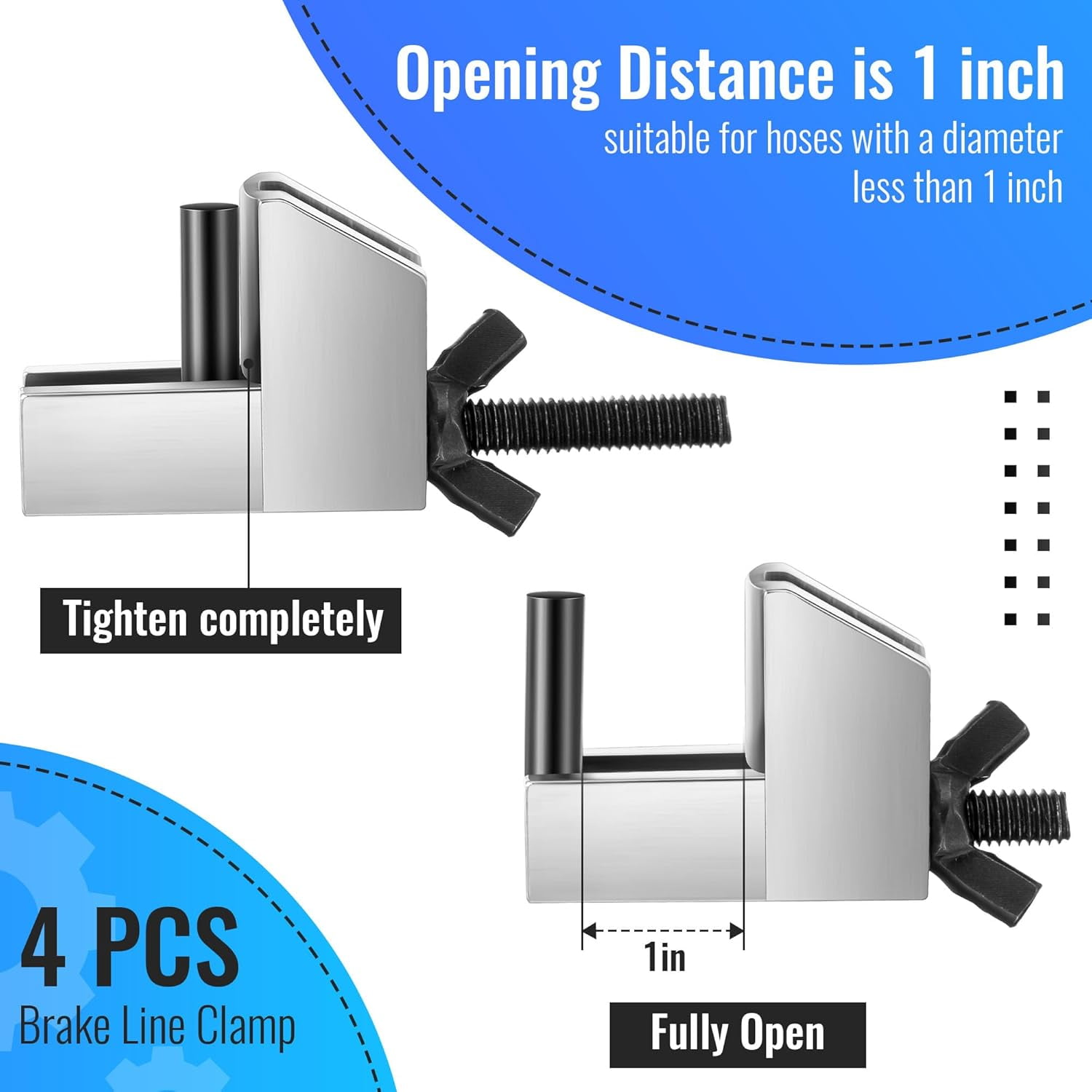 GHRTGR-Metal Brake Line Clamp Pliers - Suitable for Flexible Hoses ...
