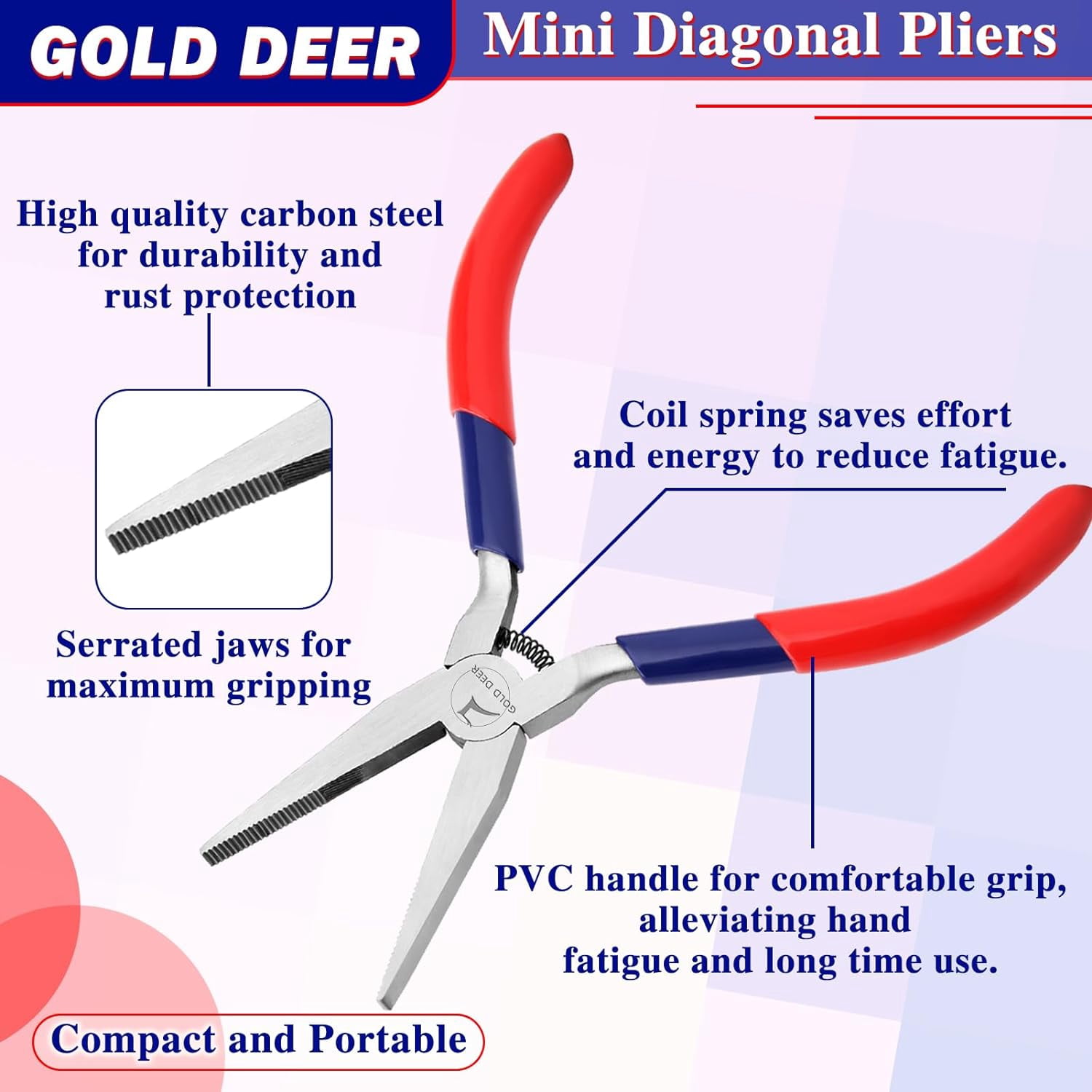 GHRTGR-Mini Flat Nose Pliers - Multifunction Precision Jewelry Making ...