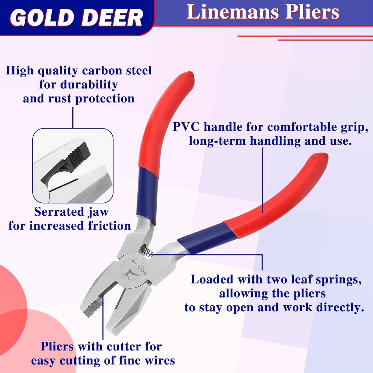 GHRTGR-Mini Linemans Pliers With Serrated Jaw Electrical Pliers Side Cutter For Arts Hobby Craft ...