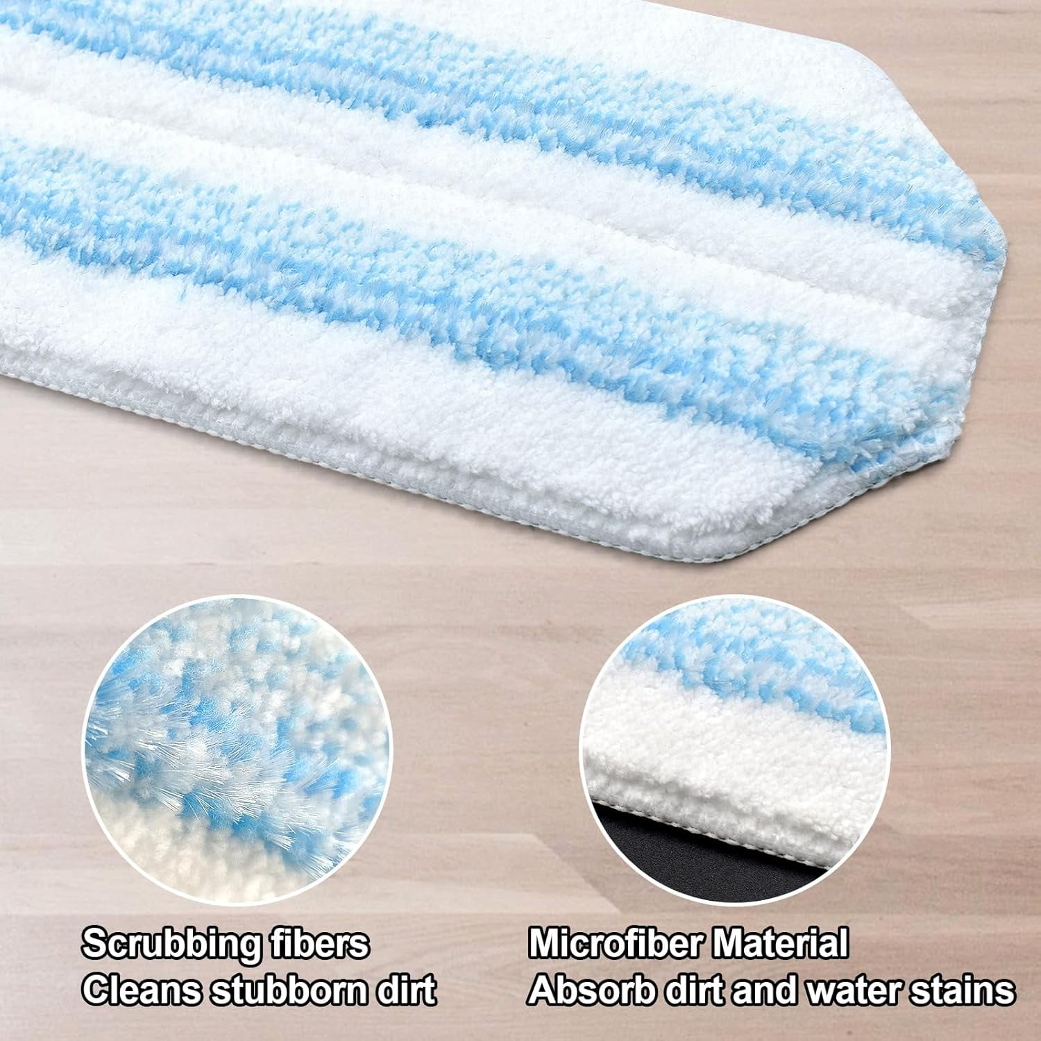 GHRTGR-Mop Pads Replacements Compatible with O Cedar H2prO Flat Mop ...
