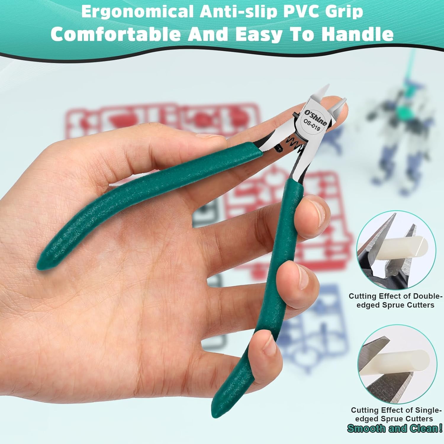 GHRTGR-O‘Shine Advanced Single-edged Sprue Cutter, Single Blade Gunpla ...