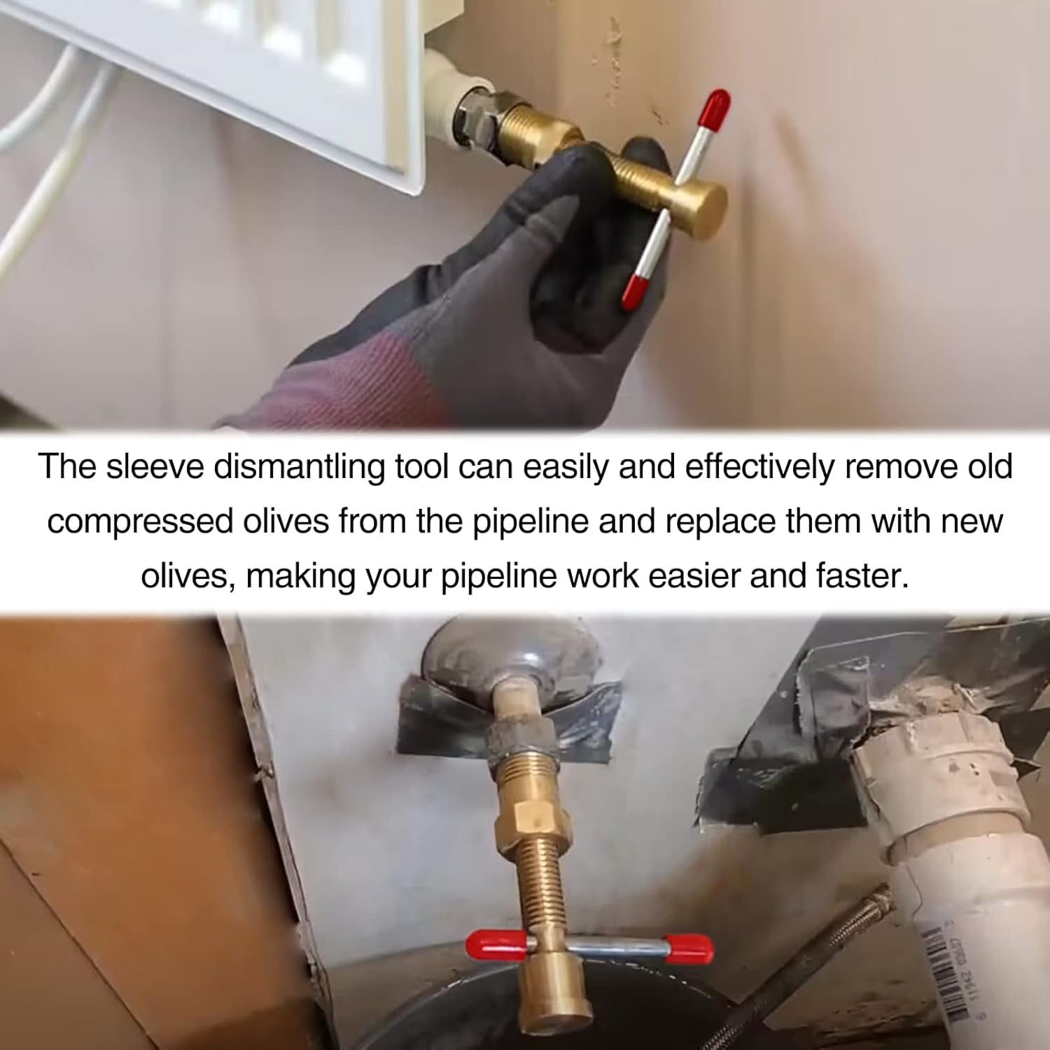 GHRTGR-Olive Ring Removal Tool Compression Valve Removal Tool for ...