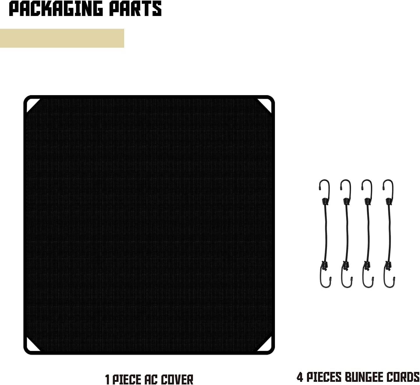 GHRTGR-Outside Winter AC Unit Cover 28"x28" Outdoor Air Conditioner A/C ...
