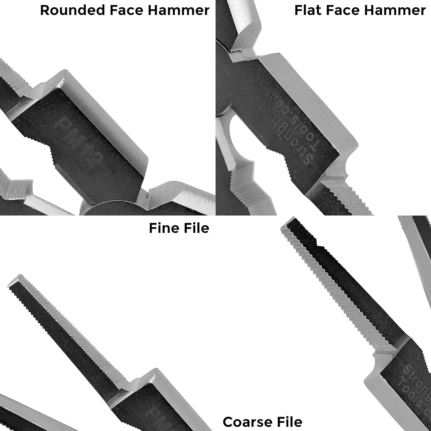 GHRTGR-PM12 Deluxe MIG Welding Plier, 8", Rounded & Flat Face Hammer ...