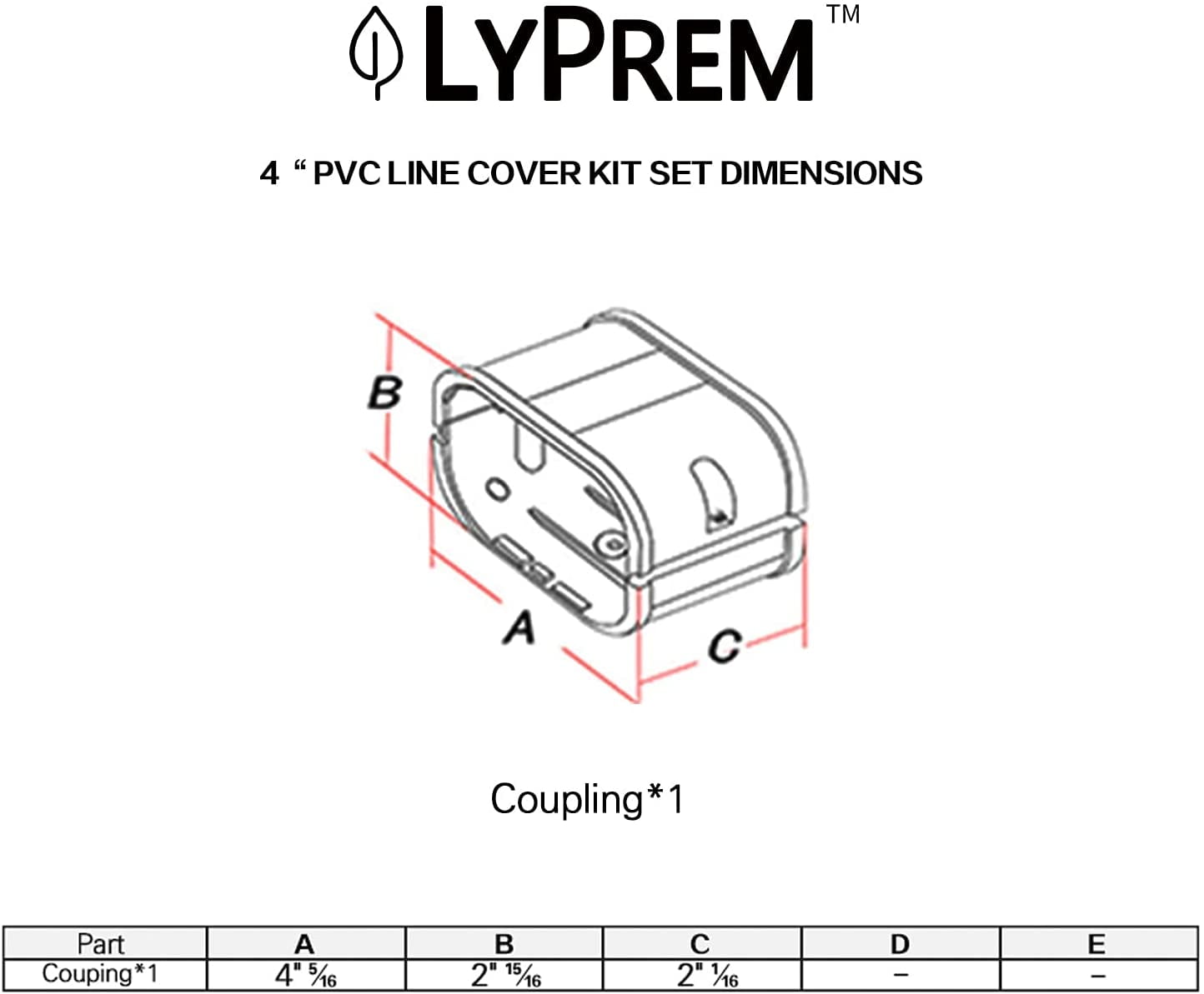 GHRTGR-PVC Line Cover Kit Tubing Cover Accessories for Air Conditioners ...