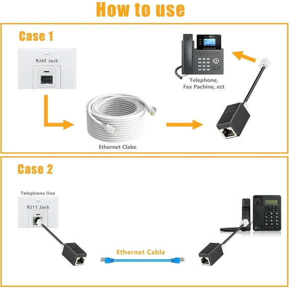 Phone Jack To Ethernet Adapter