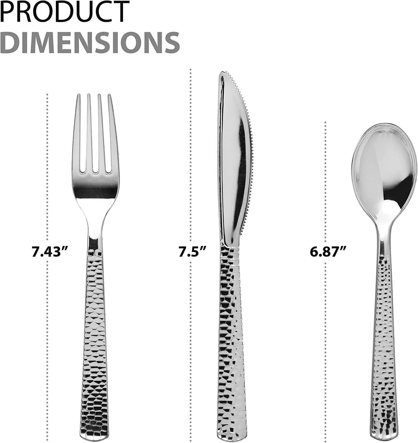 GHRTGR-Plastic Cutlery Silverware Extra Heavyweight Disposable Flatware ...