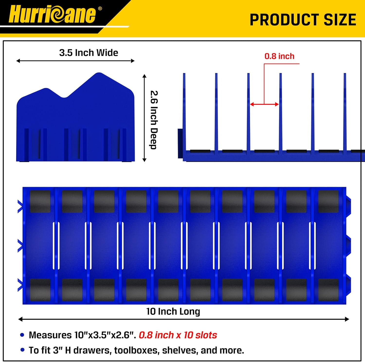 GHRTGR-Plier Organizer Rack, 10-Slot Pliers Cutters Organizer Rack with ...