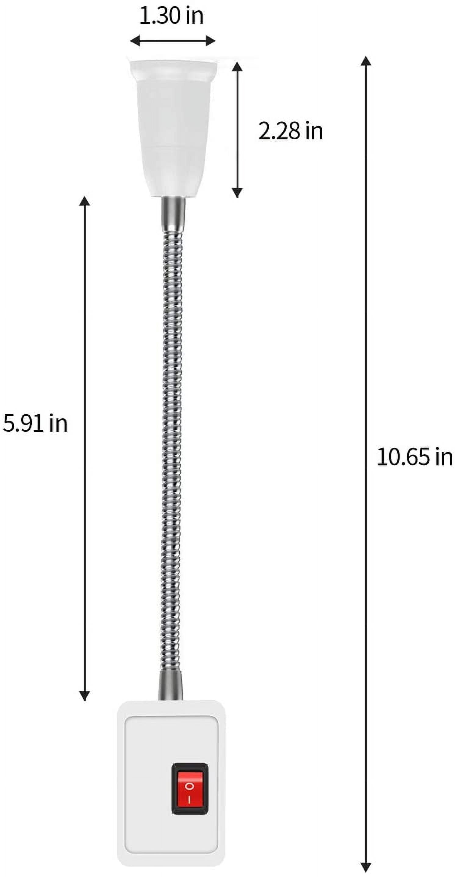 GHRTGR-Plug in Light Socket Adapter,4Pack Extension Light Socket ...