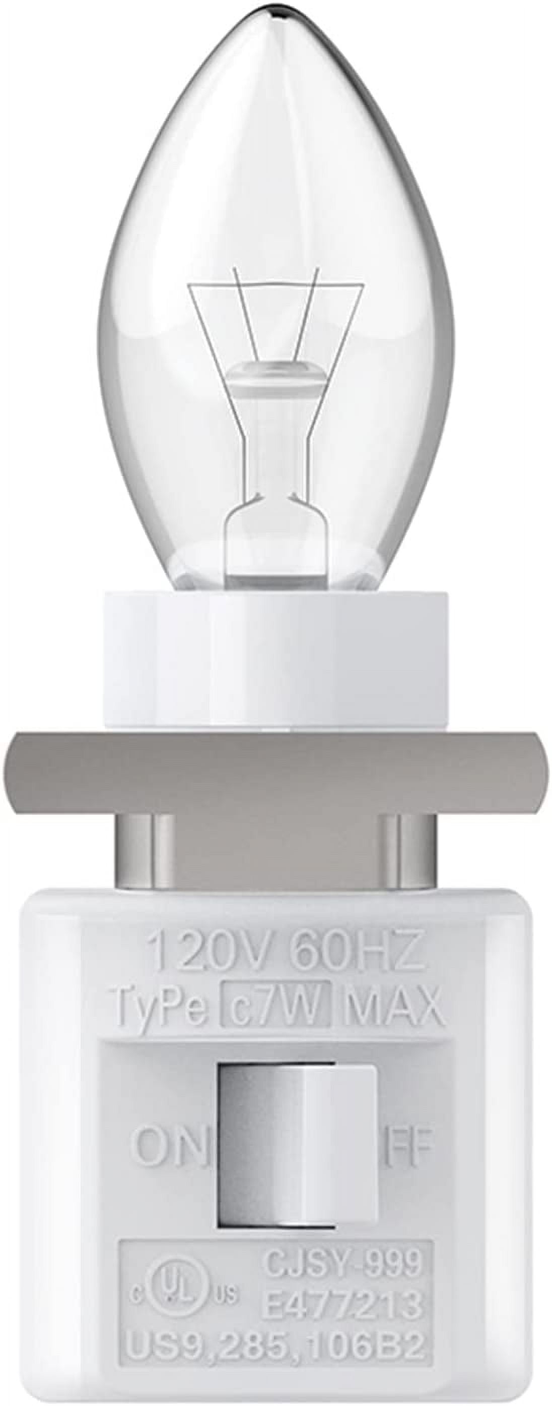 GHRTGR-Plug in Night Light, Adjustable E12 Base Socket Night Light with ...