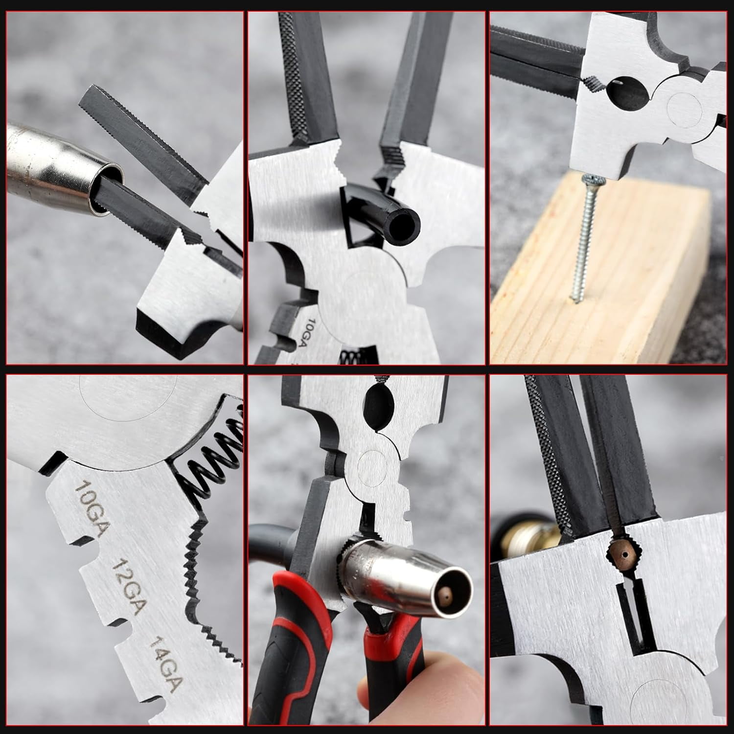 GHRTGR-Professional MIG Welding Pliers with Measurement Holes, 7-in-1 ...