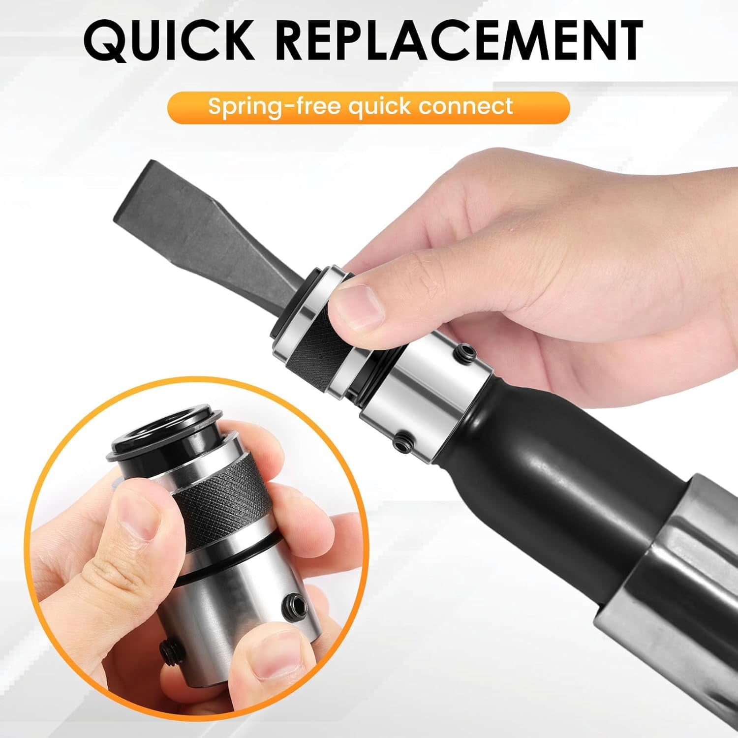 GHRTGR-Quick Change Chisel Retainer, Air Hammer Retaining Quick Chuck Attachments, Air Chisel ...