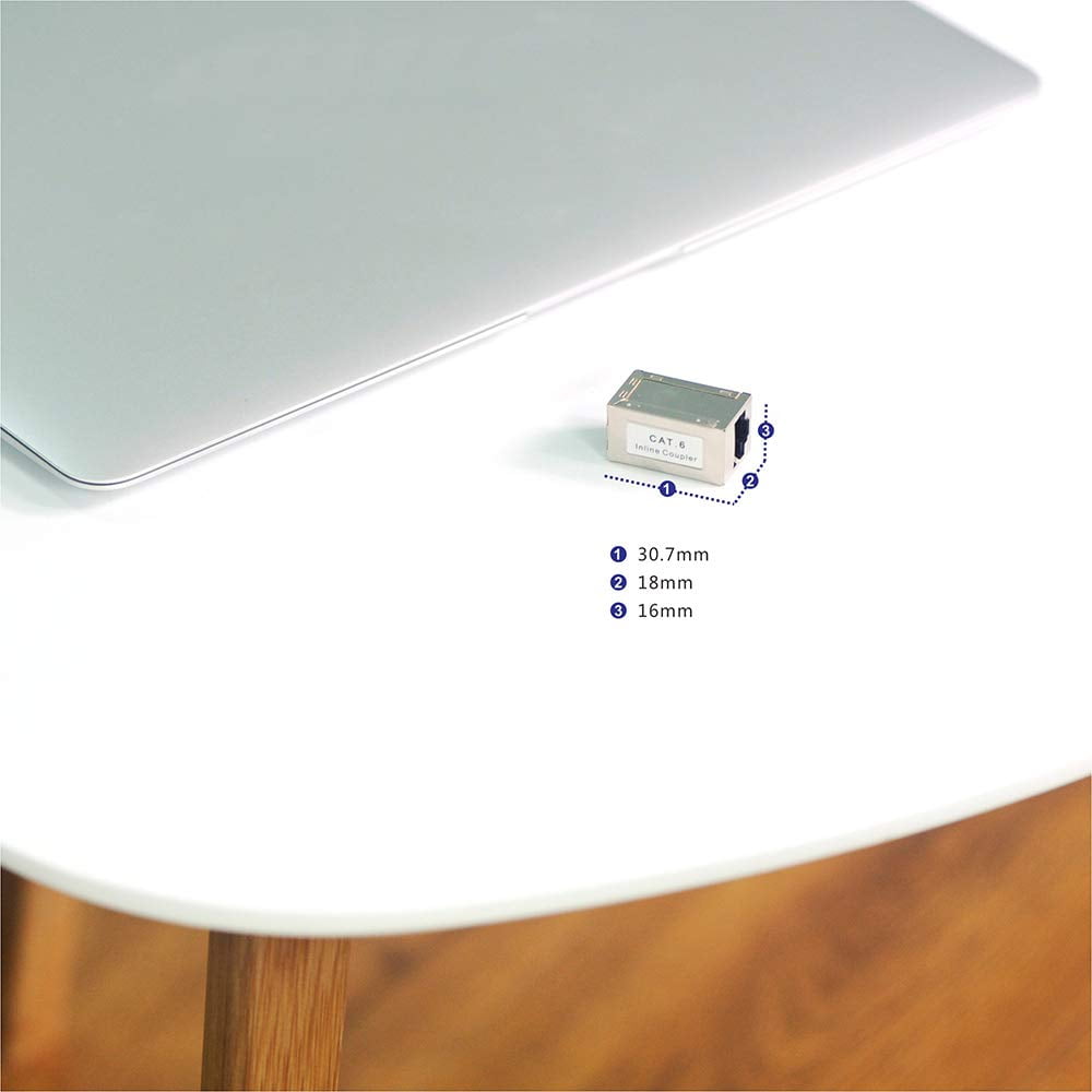 GHRTGR-RJ45 Coupler Shielded, Ethernet Cable Extender CAT6/CAT5E/CAT5 ...