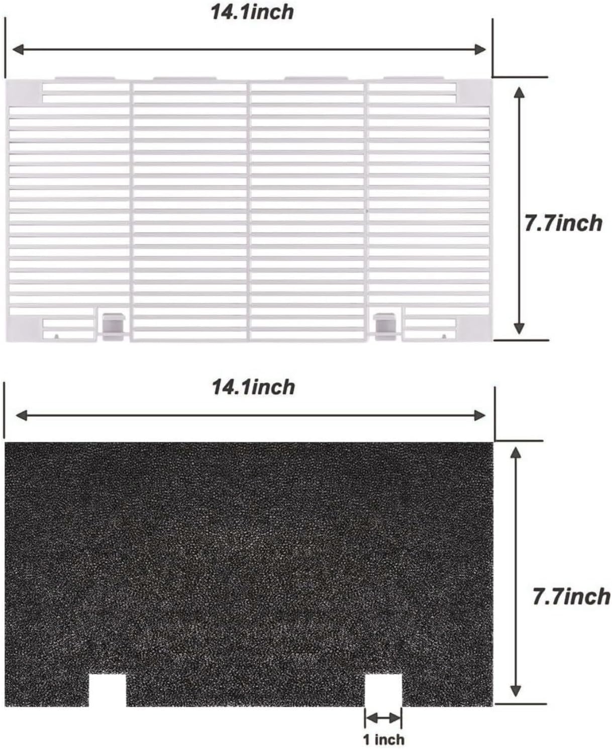 GHRTGR-RV A/C Filter for Dometic, RV Air Conditioner Cover Compatible ...