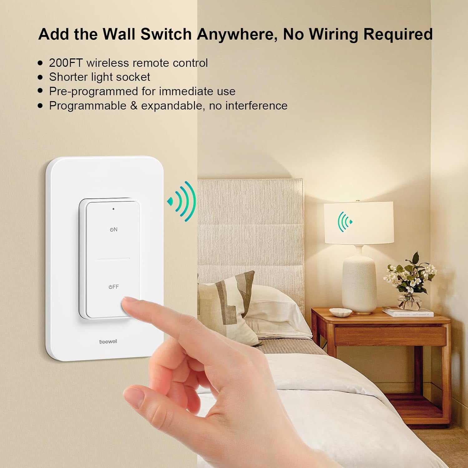 GHRTGR-Remote Control Light Socket, 200FT Range Wireless Light Switch ...