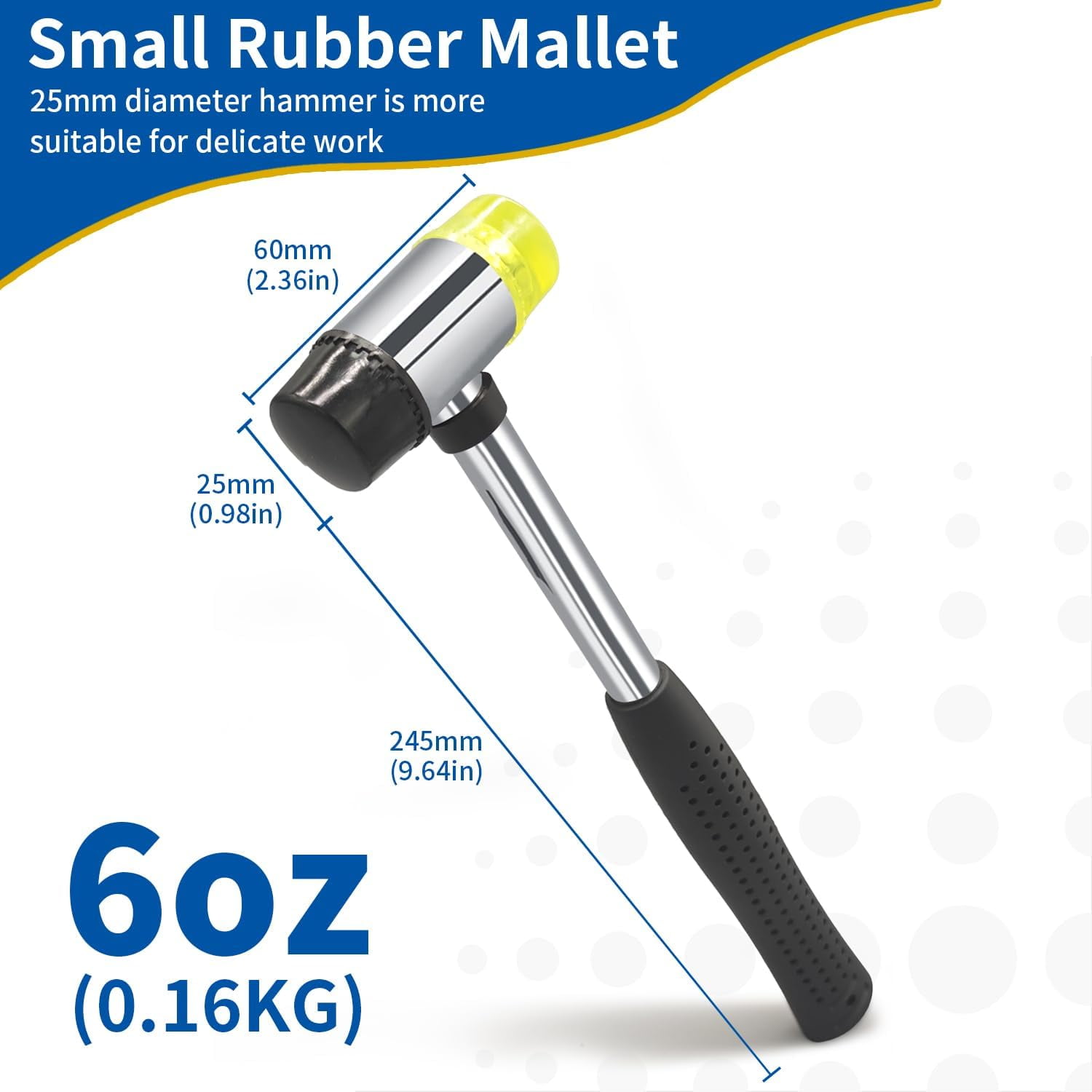 GHRTGR-Rubber Hammer-25mm Small Rubber Mallet Soft Plastic Mini Mallet ...