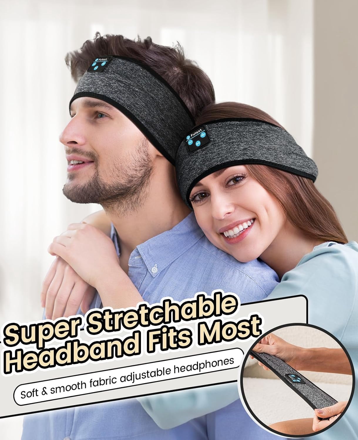GHRTGR-Sleep Headband - Bluetooth Sleep Headphones for Side Sleepers ...