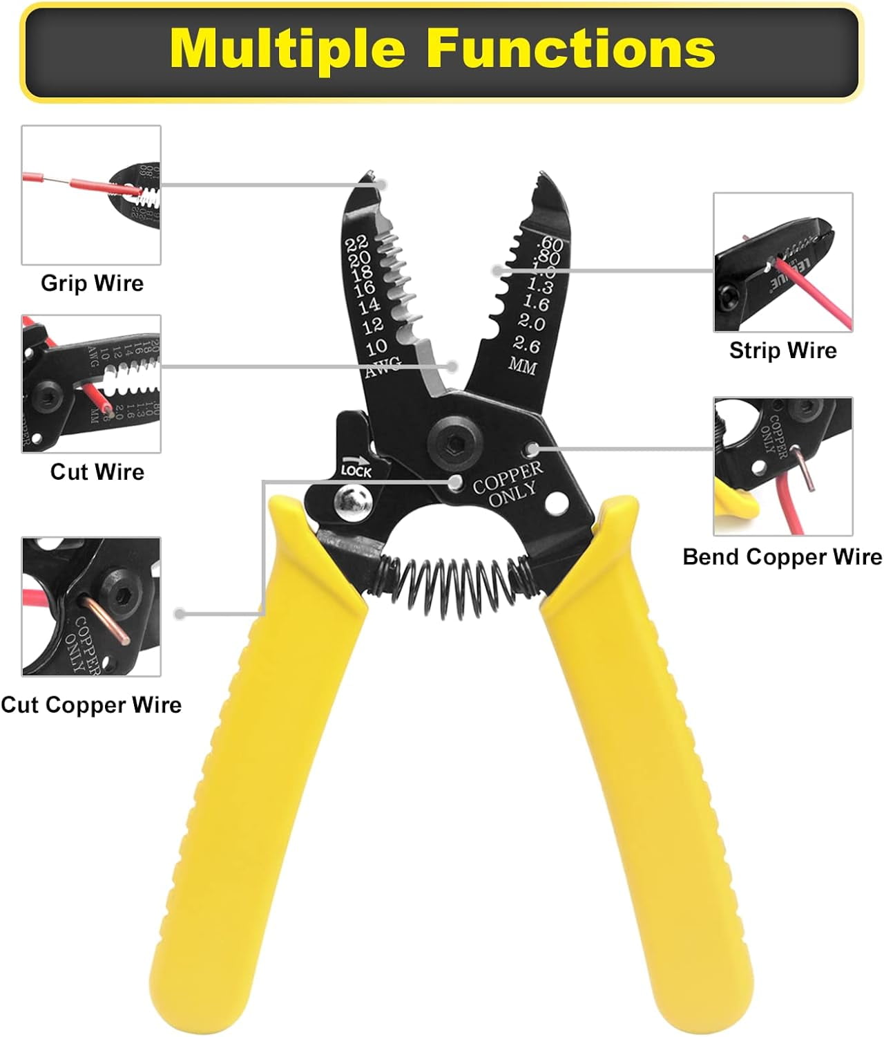 GHRTGR-Small Wire Stripper Mini Wire Stripper Tool for Solid or ...